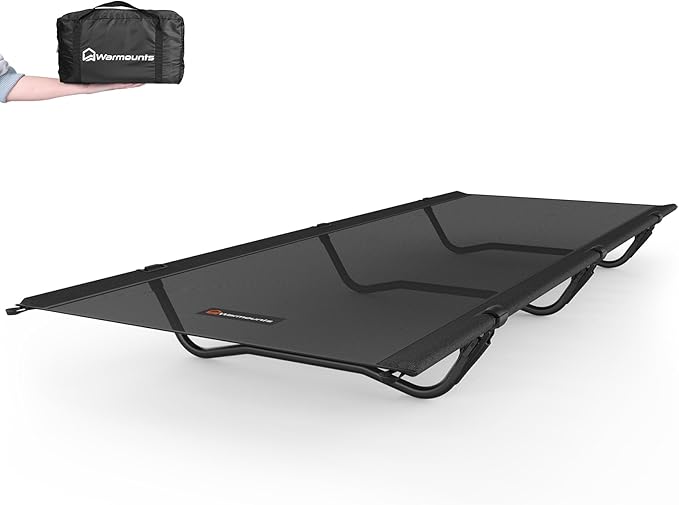 CB58 Camping Cot, 3Leg Compact Folding - WARMOUNTS – Warmounts