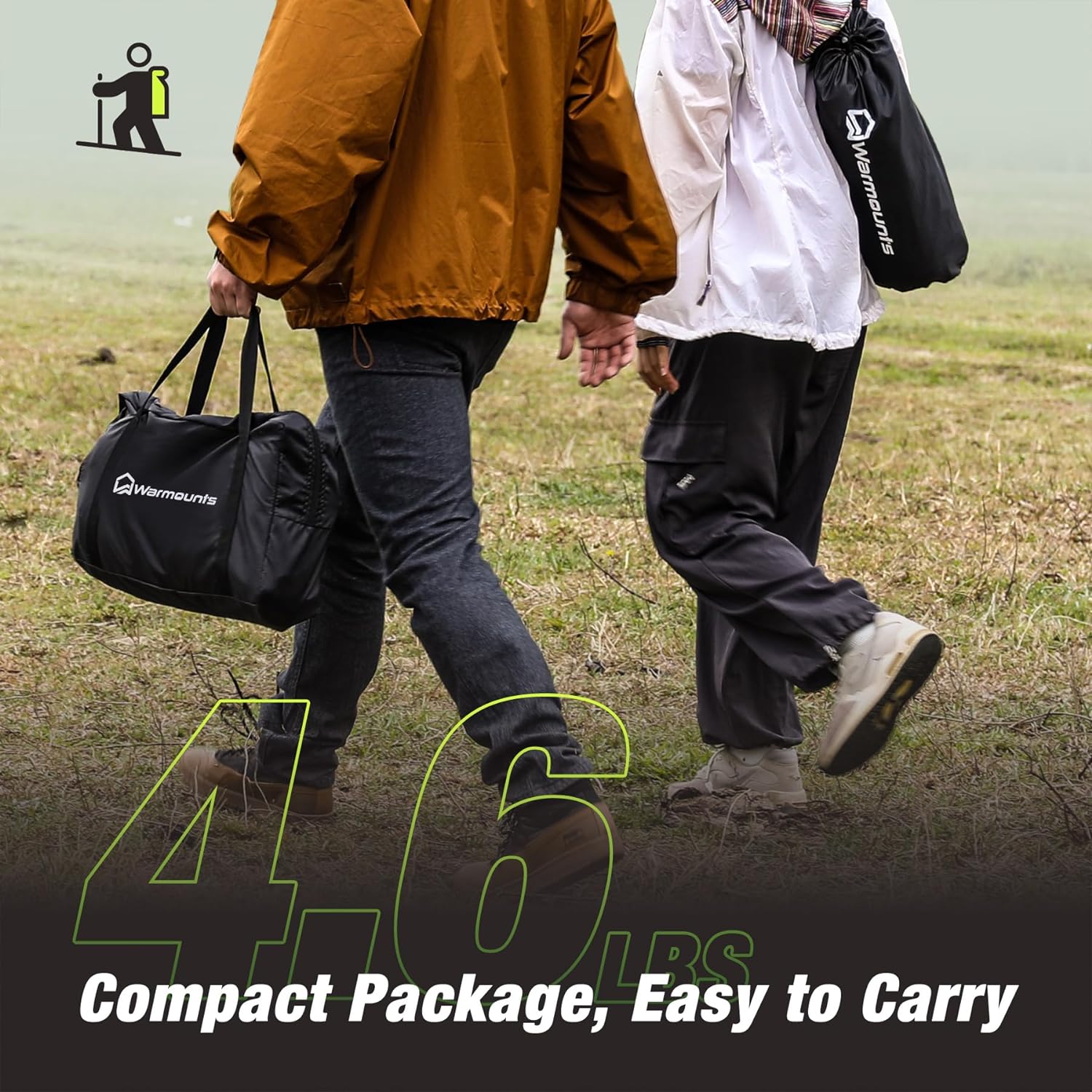 CC59 Camping Cot, 5Leg Folding Storage Bag -WARMOUNTS – Warmounts