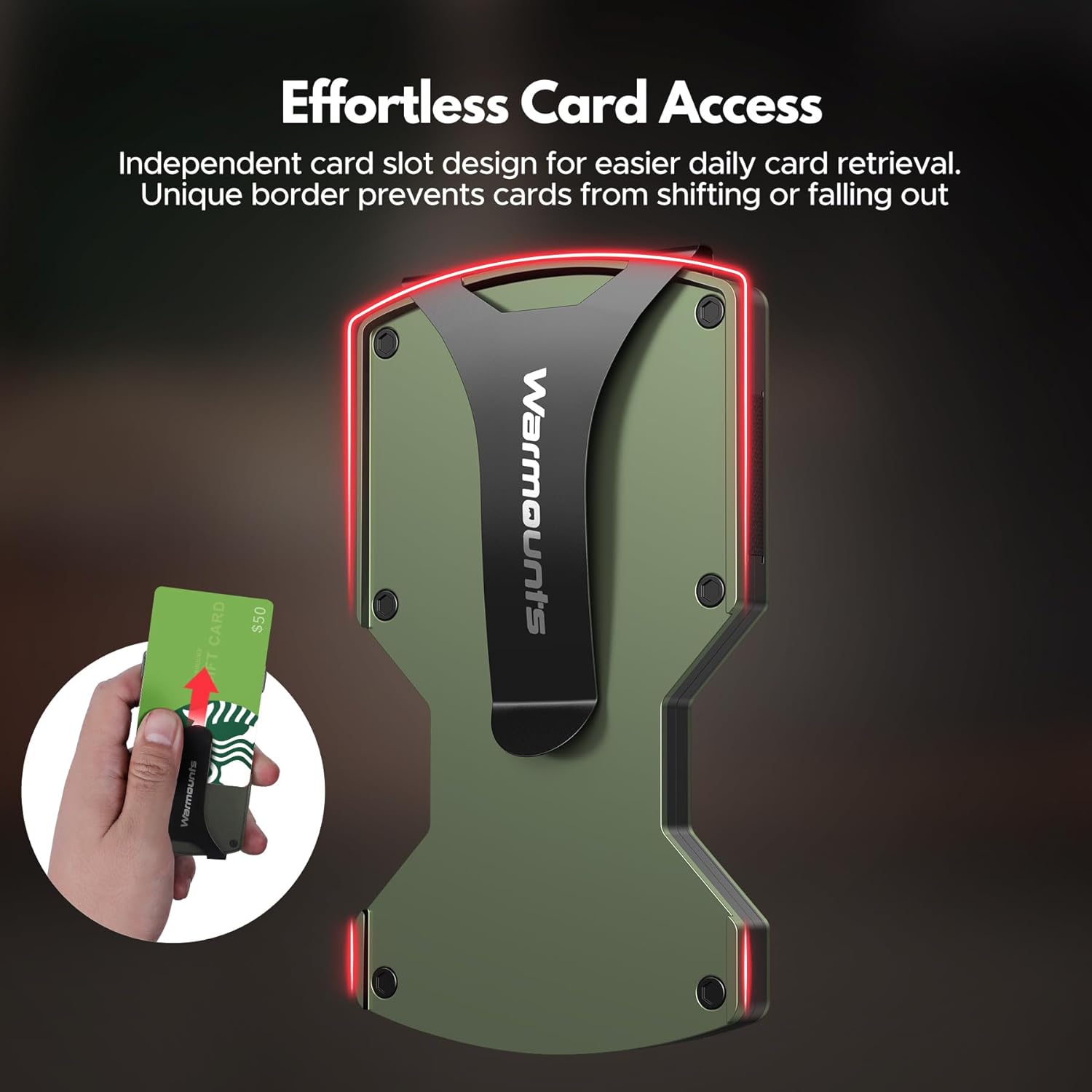 Metal Tactical Wallet, RFID Blocking Money Clip - Warmounts