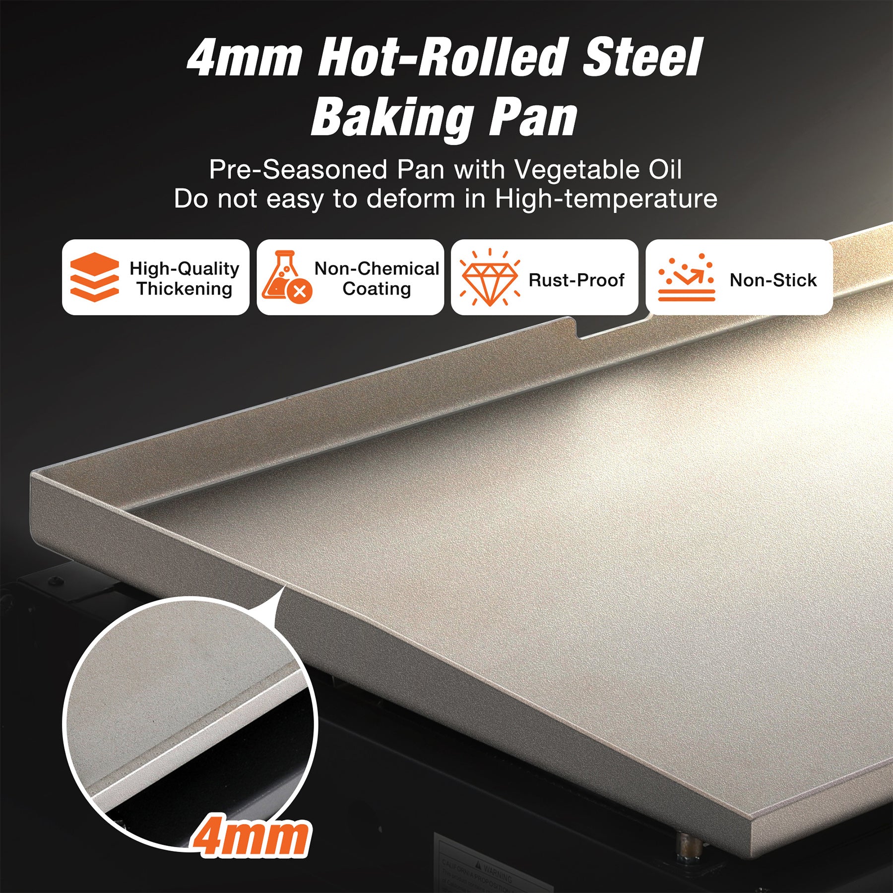 Gas Griddle, Portable Flat Grill 32" Foldable Trailer - Warmounts